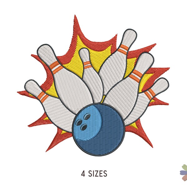 Bowling Embroidery - Etsy
