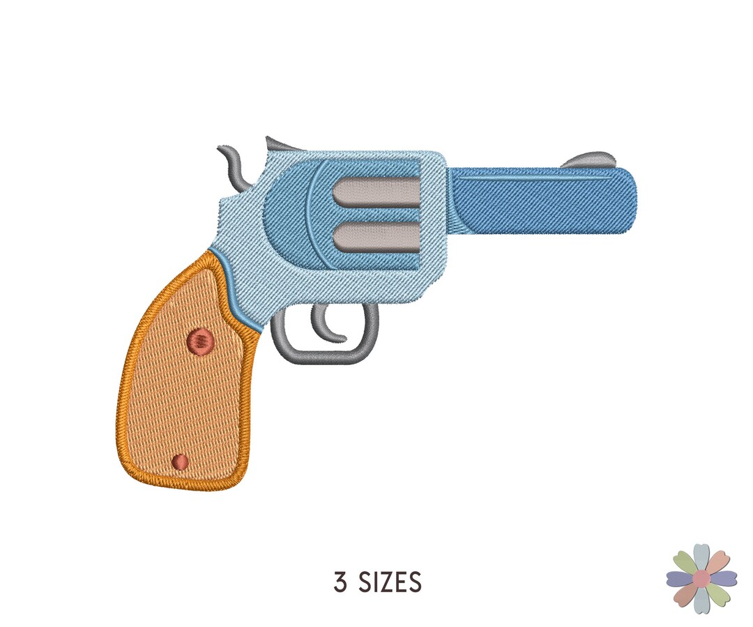 Cowboy Revolver Gun Embroidery Design. Machine Embroidery Pattern ...