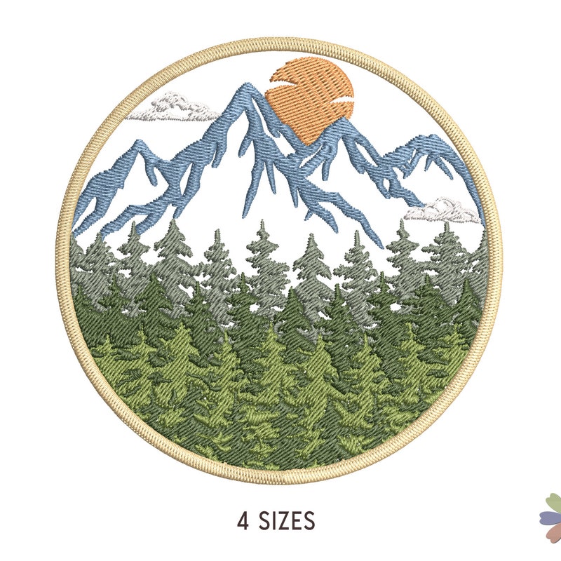 Mountain Embroidery - Etsy