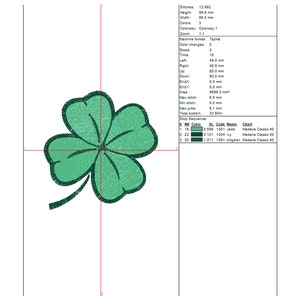 Four Leaf Clover Embroidery Design Onni. Machine Embroidery Pattern ...