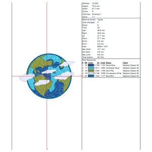 Earth Solar System Embroidery Design. Machine Embroidery Planets System ...
