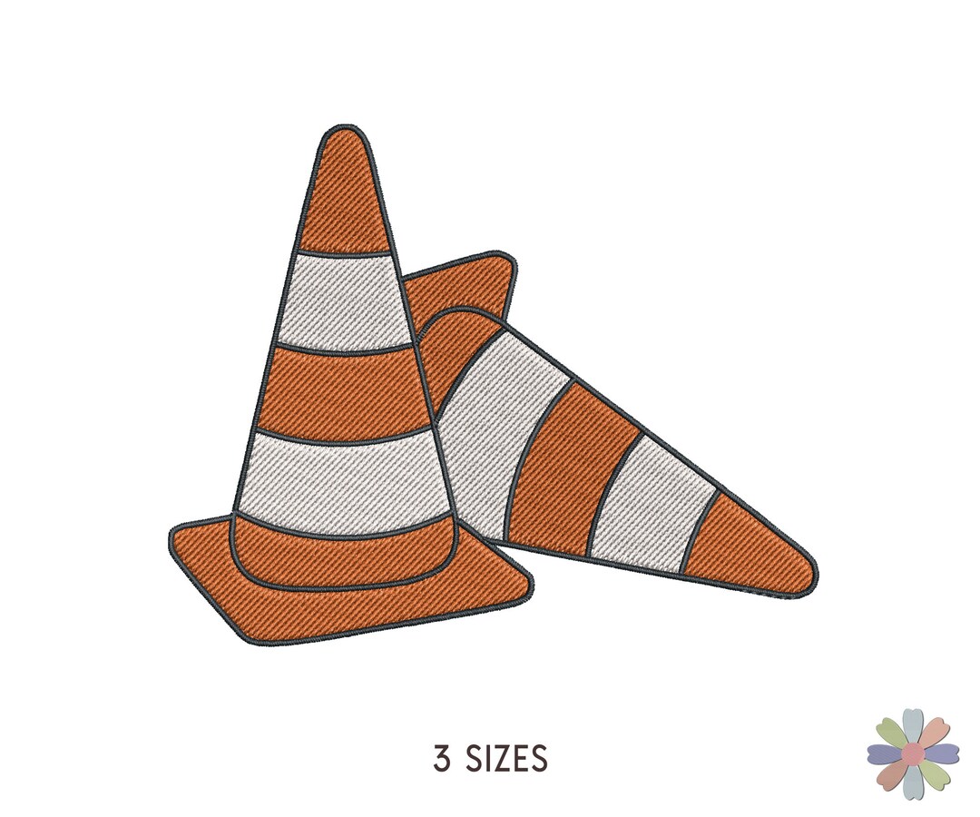 Road Traffic Cone Conus Embroidery Design. Machine Embroidery Pattern ...