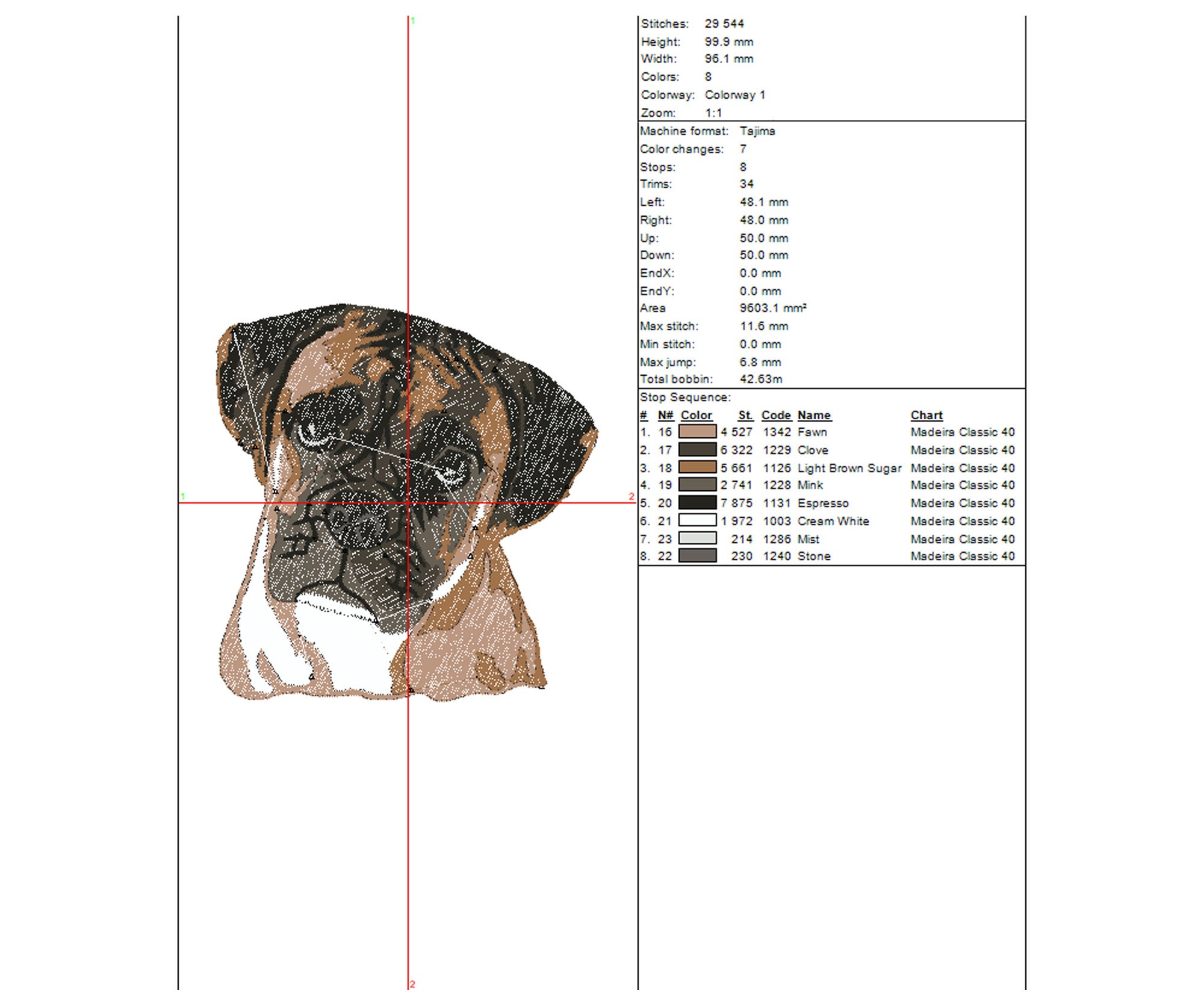Boxer Dog Embroidery Design. Dog Head Machine Embroidery - Etsy UK