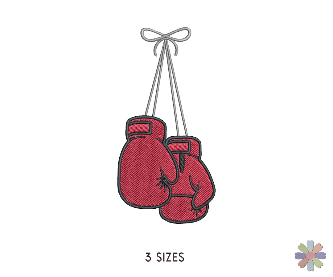 Boxing Gloves Hanging Equipment Embroidery Design Twinni. Machine ...