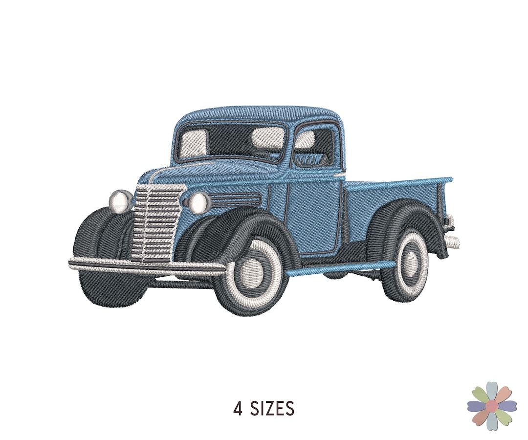 Old Truck Car Embroidery Design Onni. Machine Embroidery Pattern ...