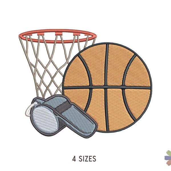 Basketball Embroidery Design - Etsy