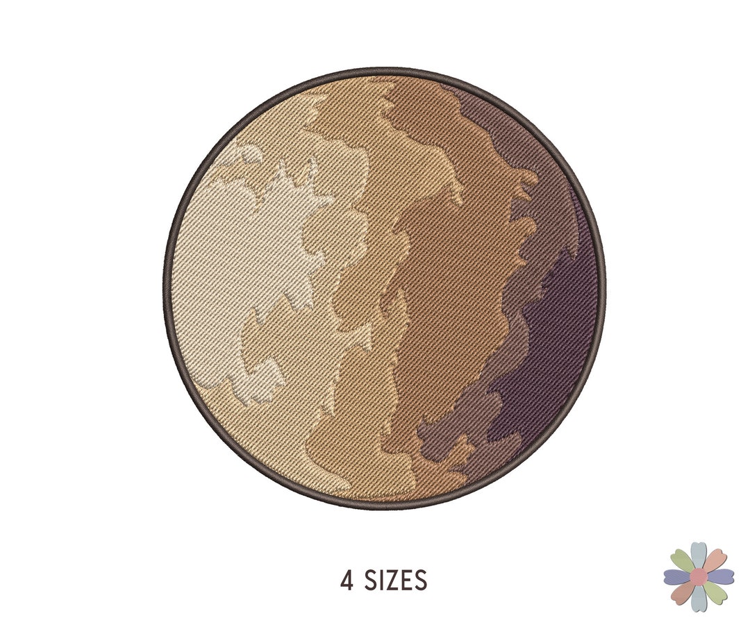 Mercury Solar System Embroidery Design: Planets System Pattern (multi ...