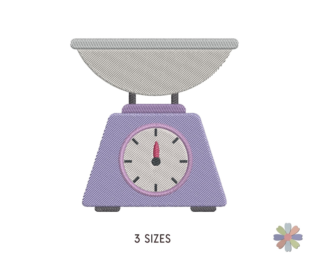 Kitchen Food Scale Embroidery Design: Kitchen Tools (multi Format ...