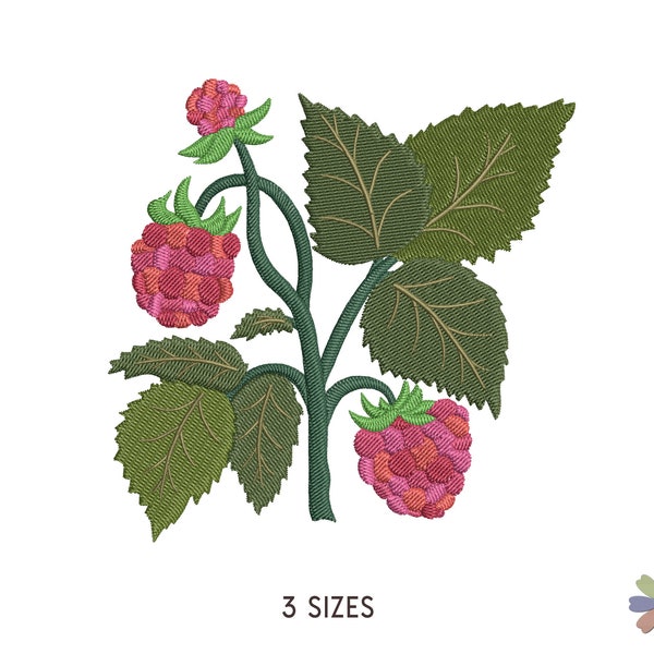 Raspberry Embroidery - Etsy
