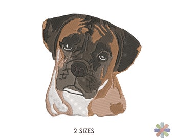 Boxer Dog Ear Embroidery Machine Design Instant Download Digital File ...