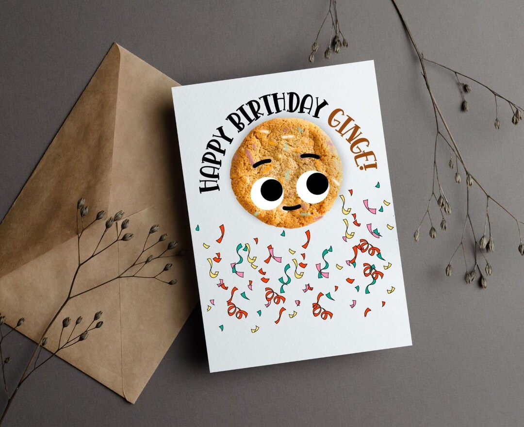 Happy Birthday Ginge Card Funny Ginger Card Sister Birthday - Etsy