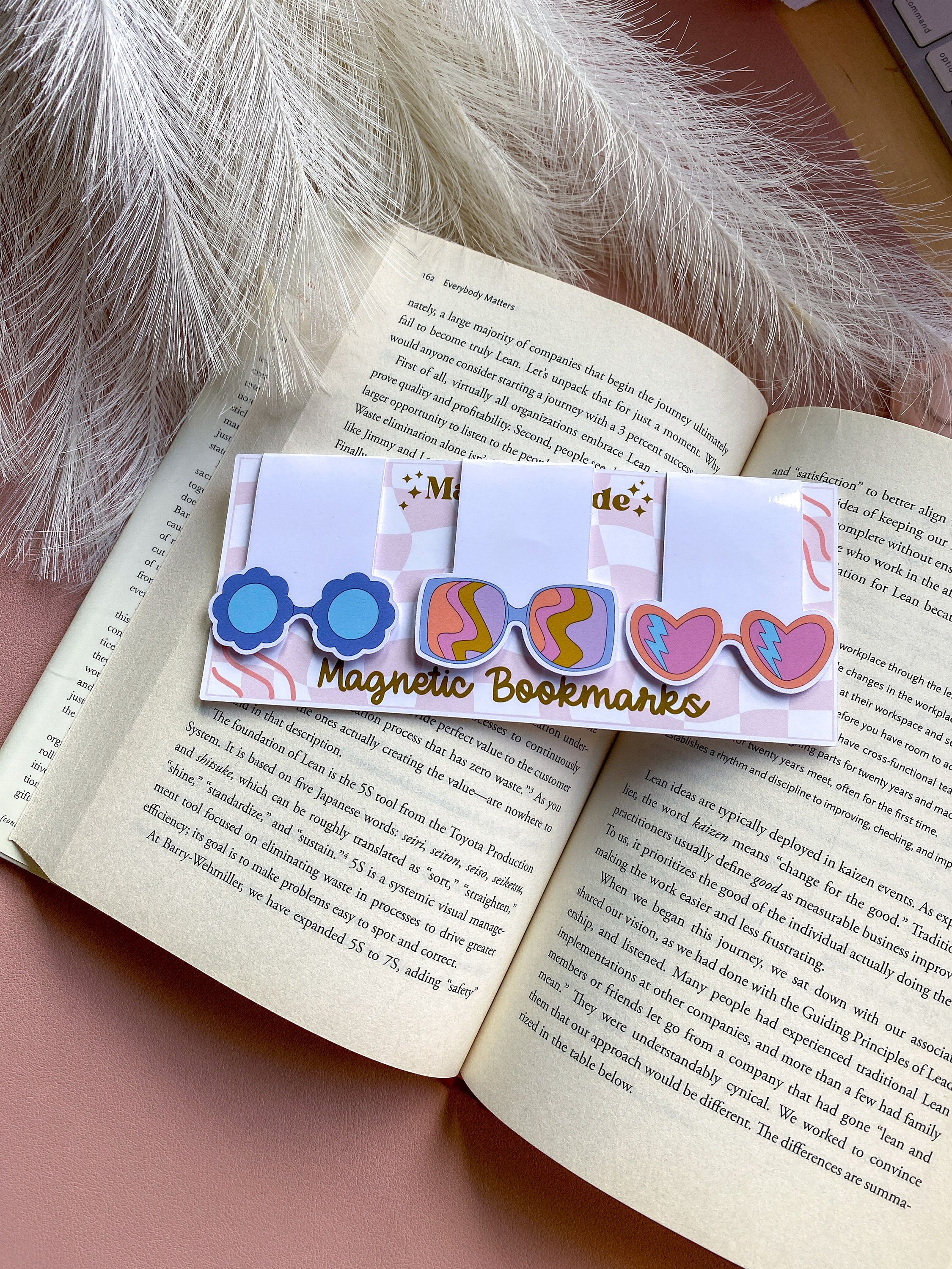 3 Piece Magnetic Bookmark Set Summer Things Magnetic Bookmarks Cute ...