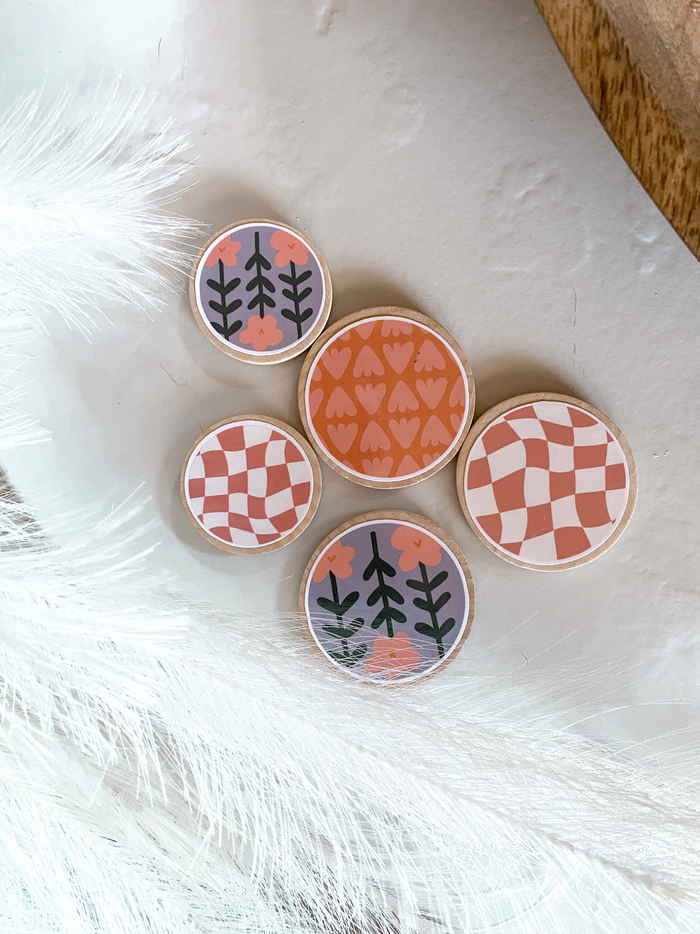 Refrigerator Magnets Boho Magnet Set Trendy Magnet Sets Colorful ...