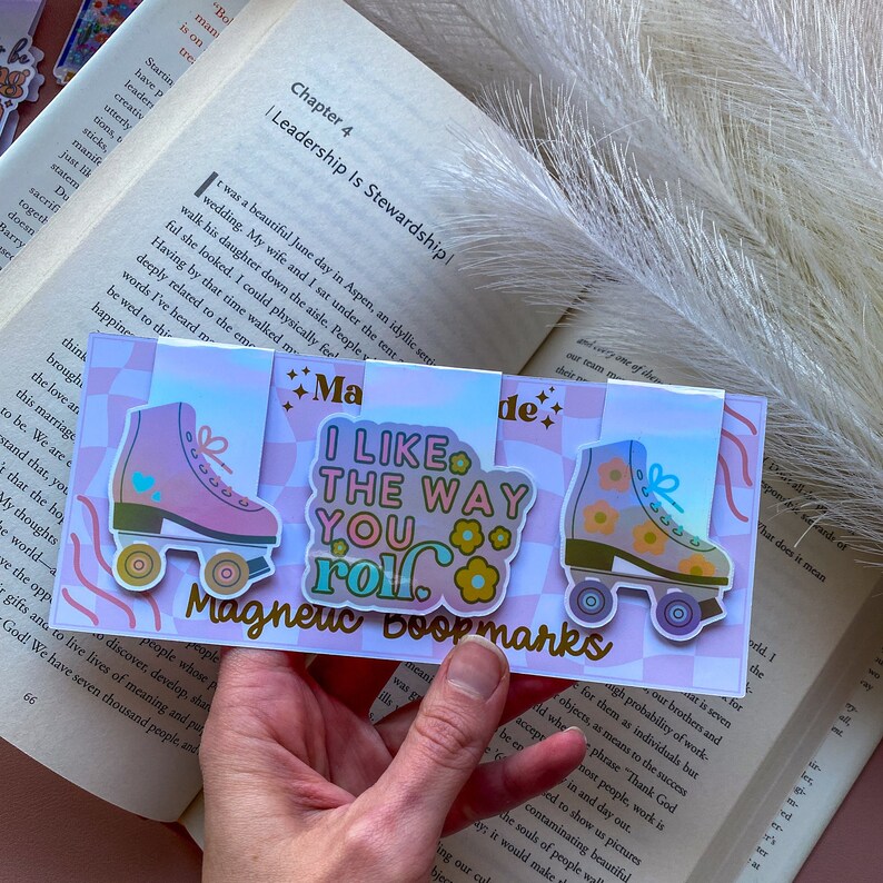 3 Piece Magnetic Bookmark Set | Iridescent Magnetic Bookmark | Reading ...