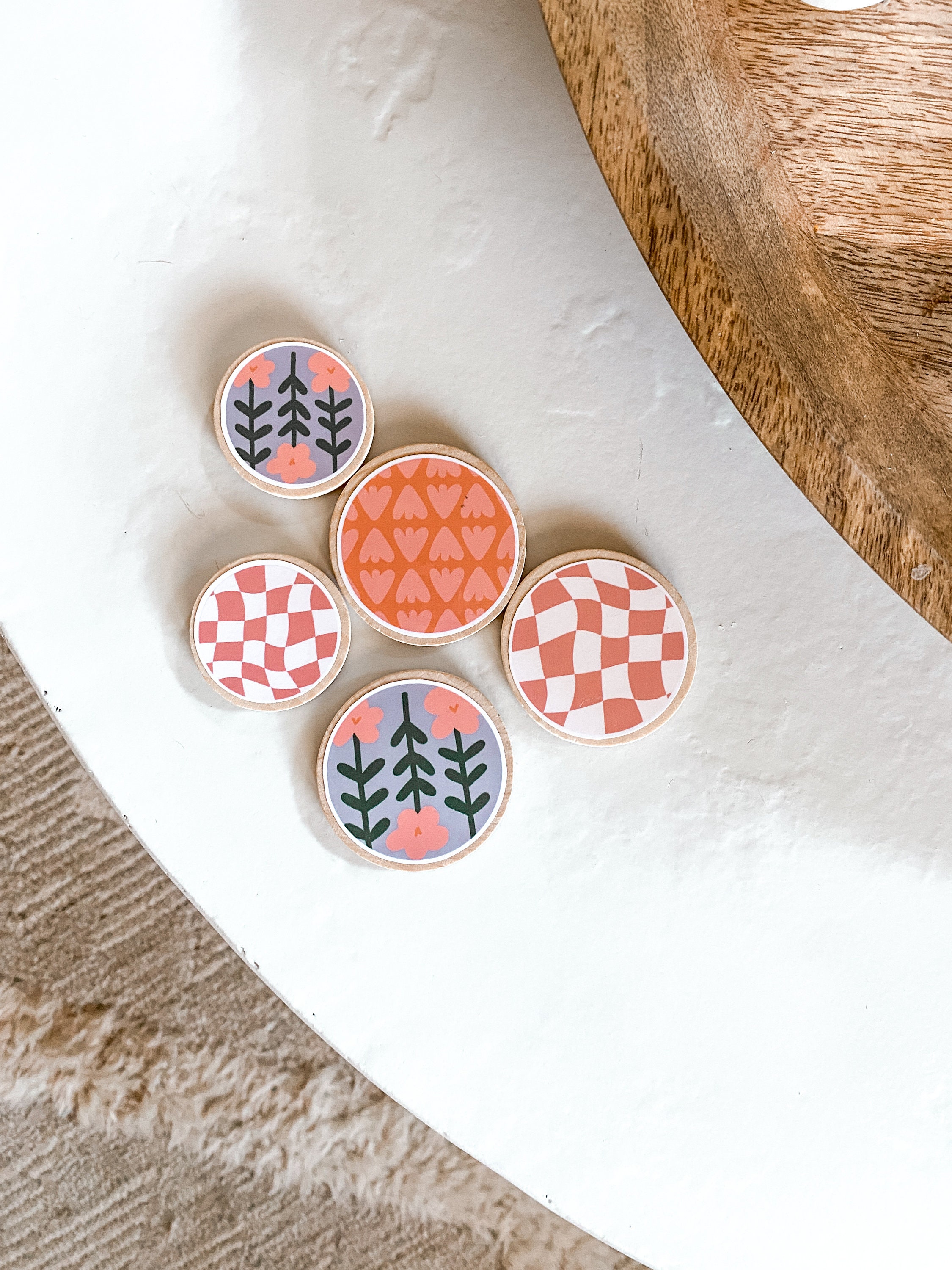 Refrigerator Magnets Boho Magnet Set Trendy Magnet Sets Colorful ...