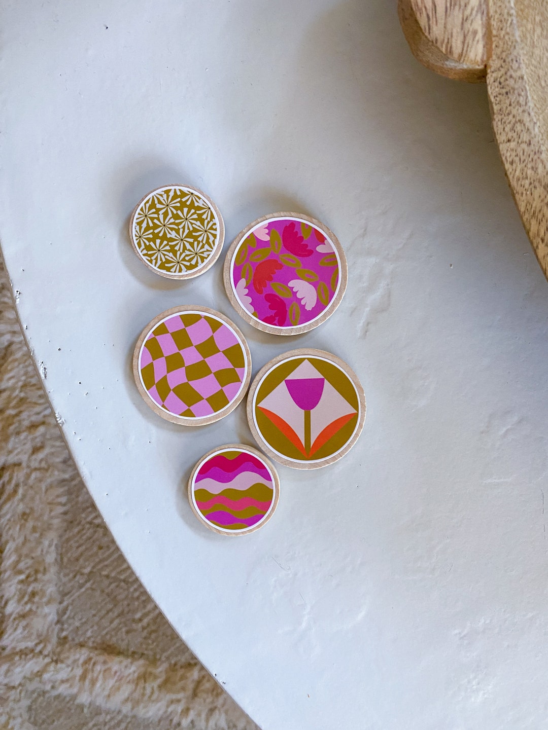 Refrigerator Magnets Boho Magnet Set Trendy Magnet Sets Colorful ...