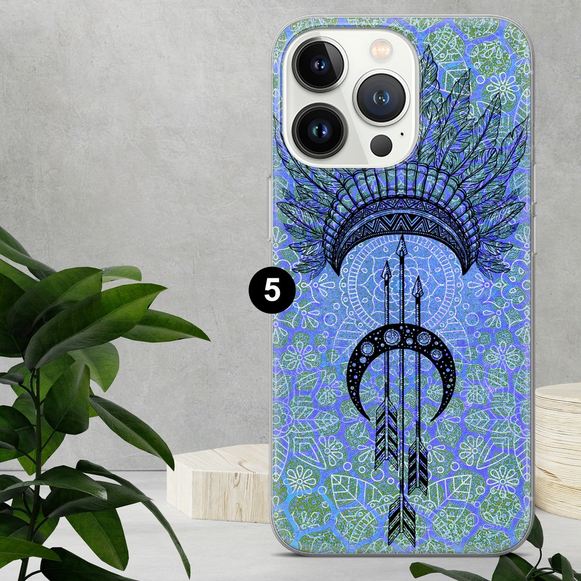 Psychedelic Art Phone Case Shamanic Cover for iPhone 15, 14, 13, 12 ...