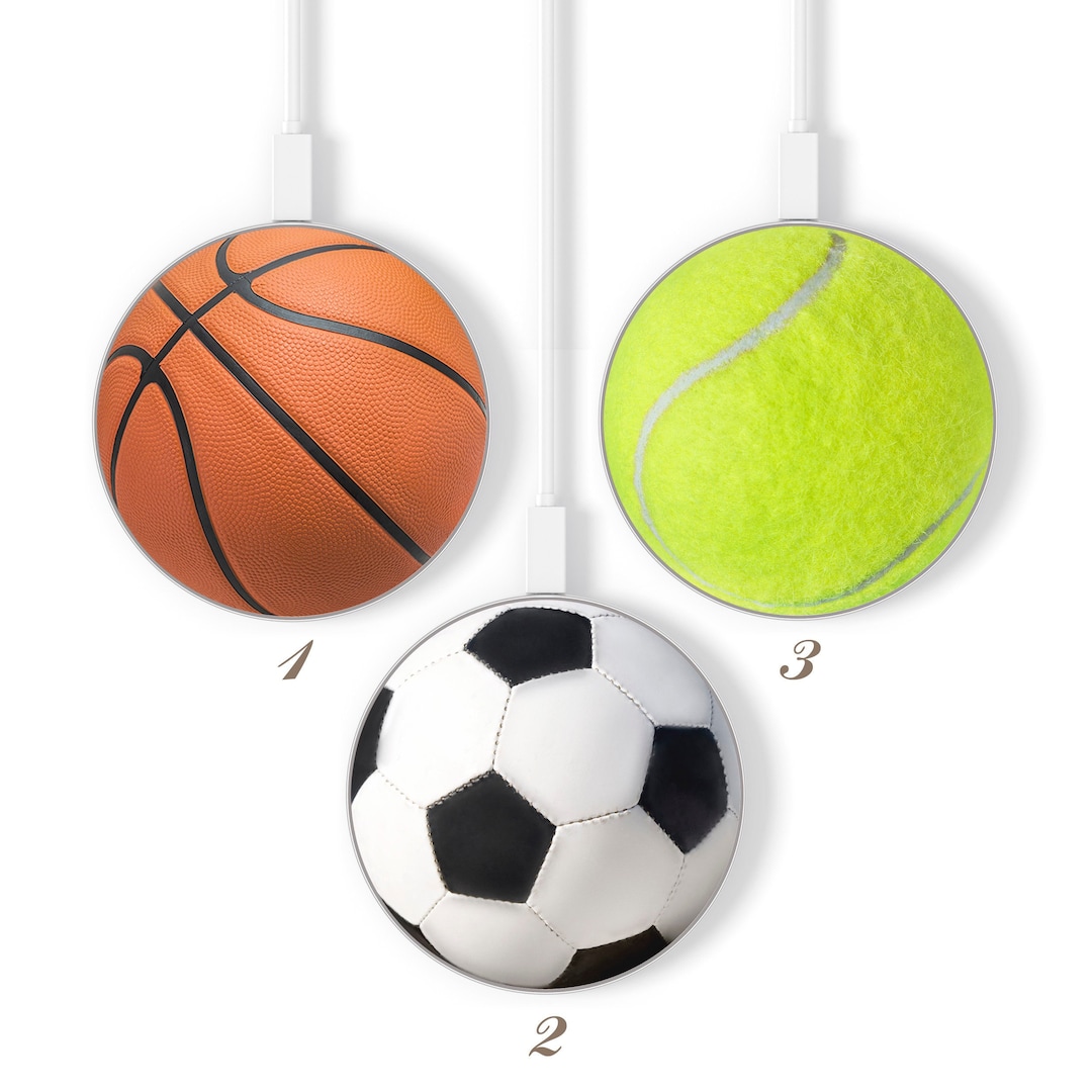 Sports Ball Wireless Charger Basketball Fast Charging Station - Etsy