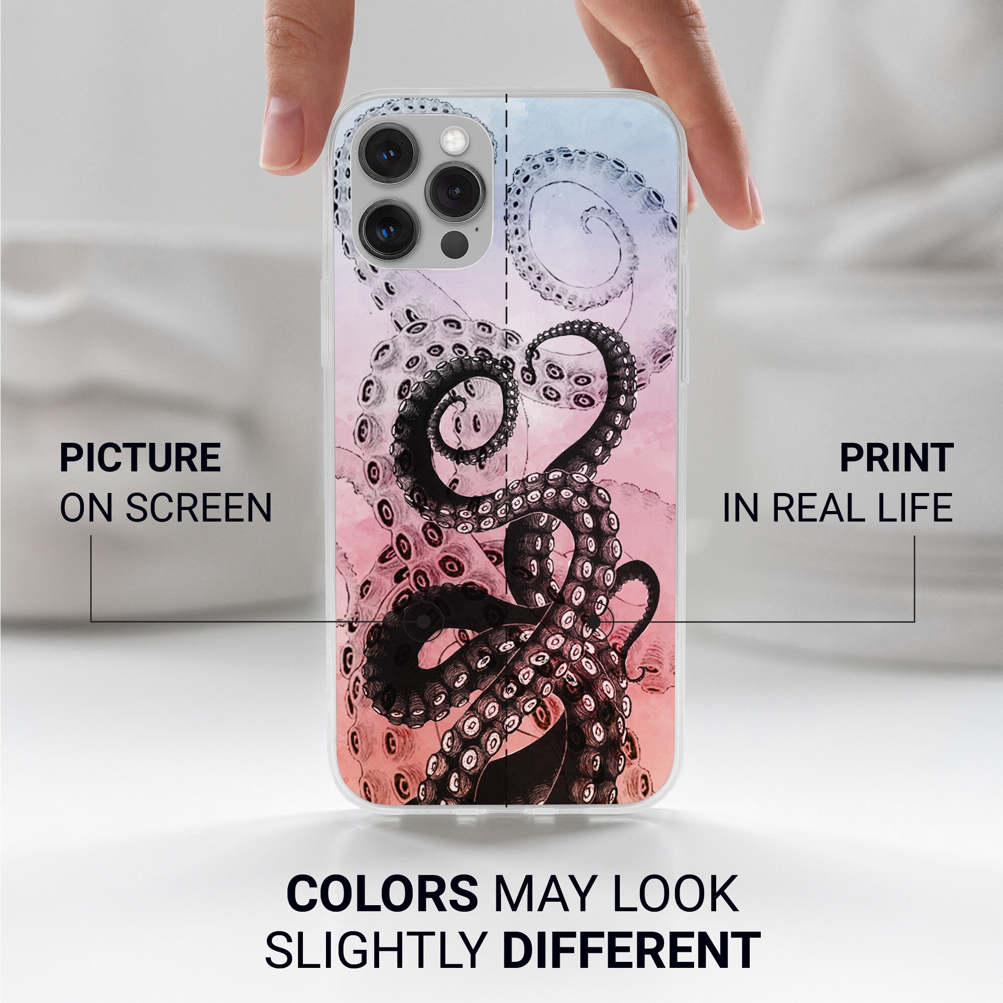 Octopus Tentacles Phone Case Ocean Animal Cover for Iphone 14 - Etsy