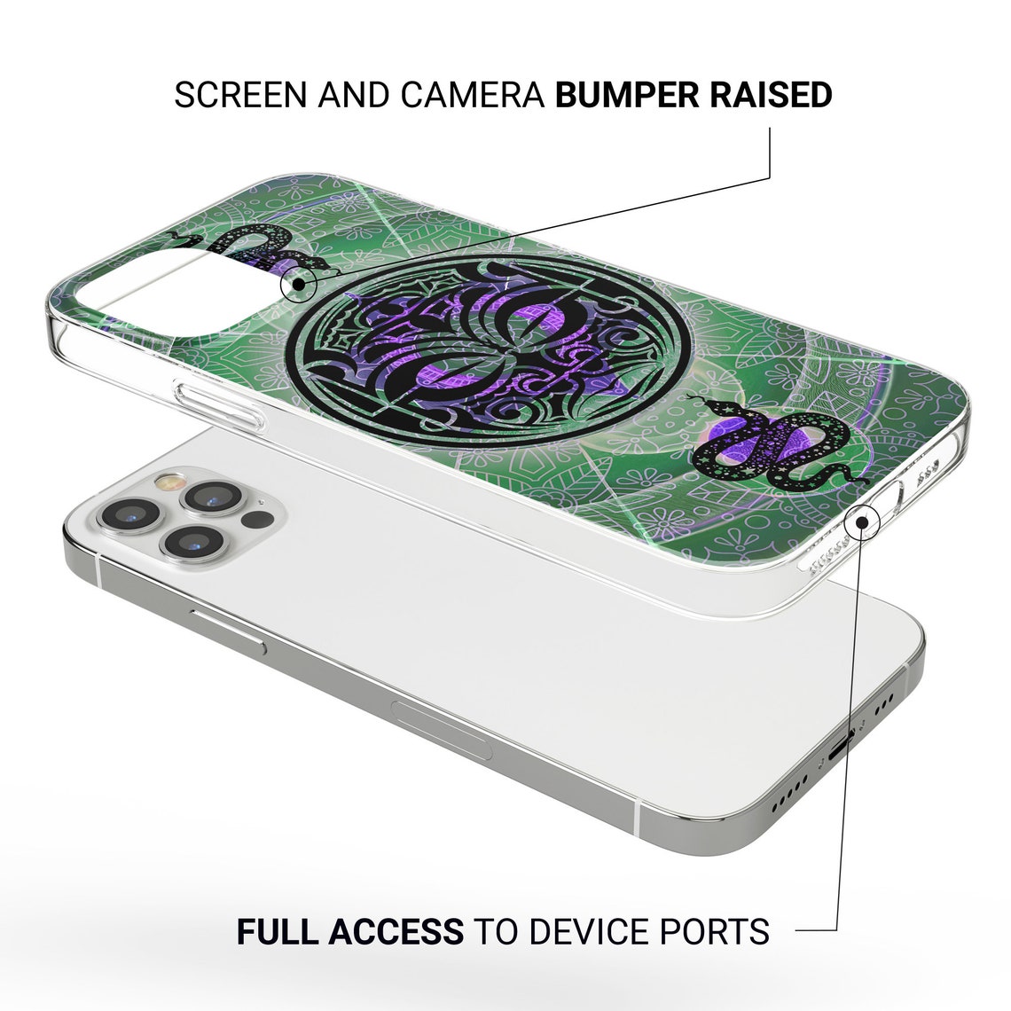 Psychedelic Art Phone Case Shamanic Cover for iPhone 15, 14, 13, 12 ...