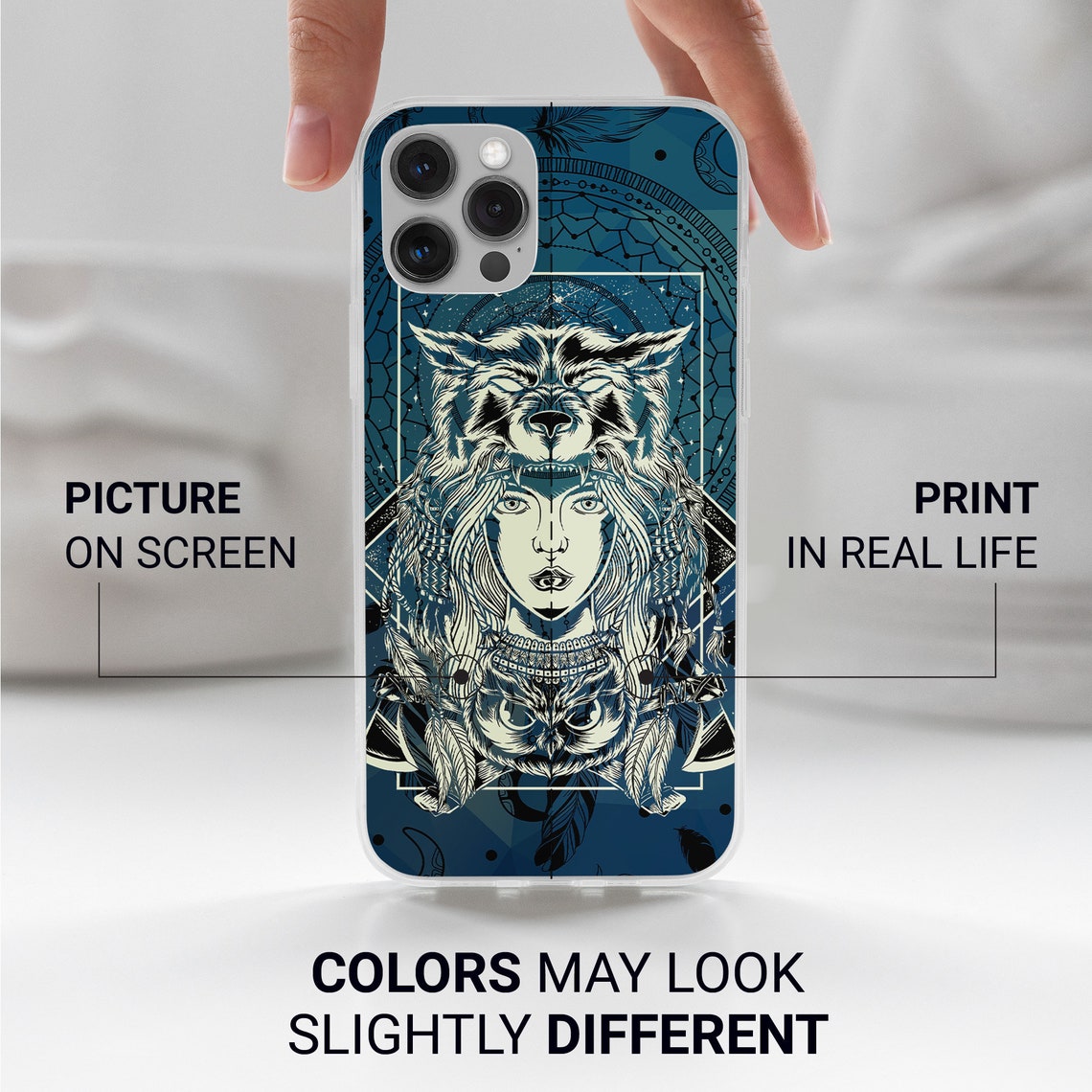 Psychedelic Art Phone Case Shamanic Cover for iPhone 15, 14, 13, 12 ...