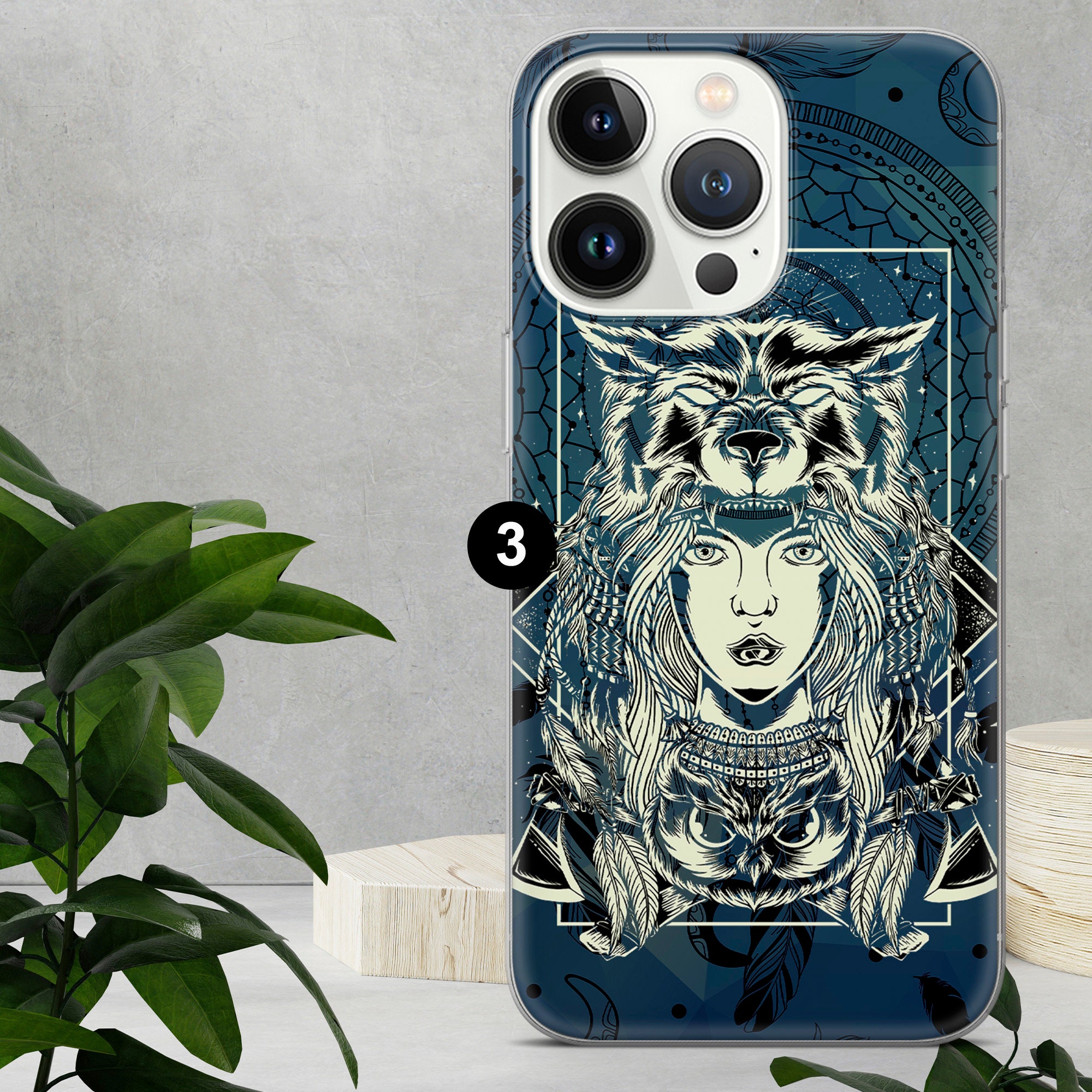 Psychedelic Art Phone Case Shamanic Cover for iPhone 15, 14, 13, 12 ...