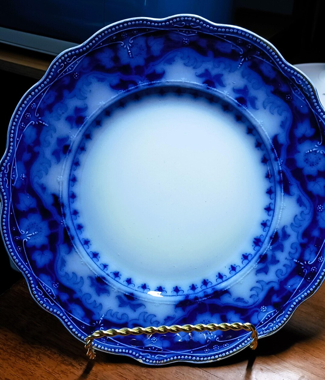 Myott and Sons Flow Blue Plate in the Crumlin Pattern - Etsy