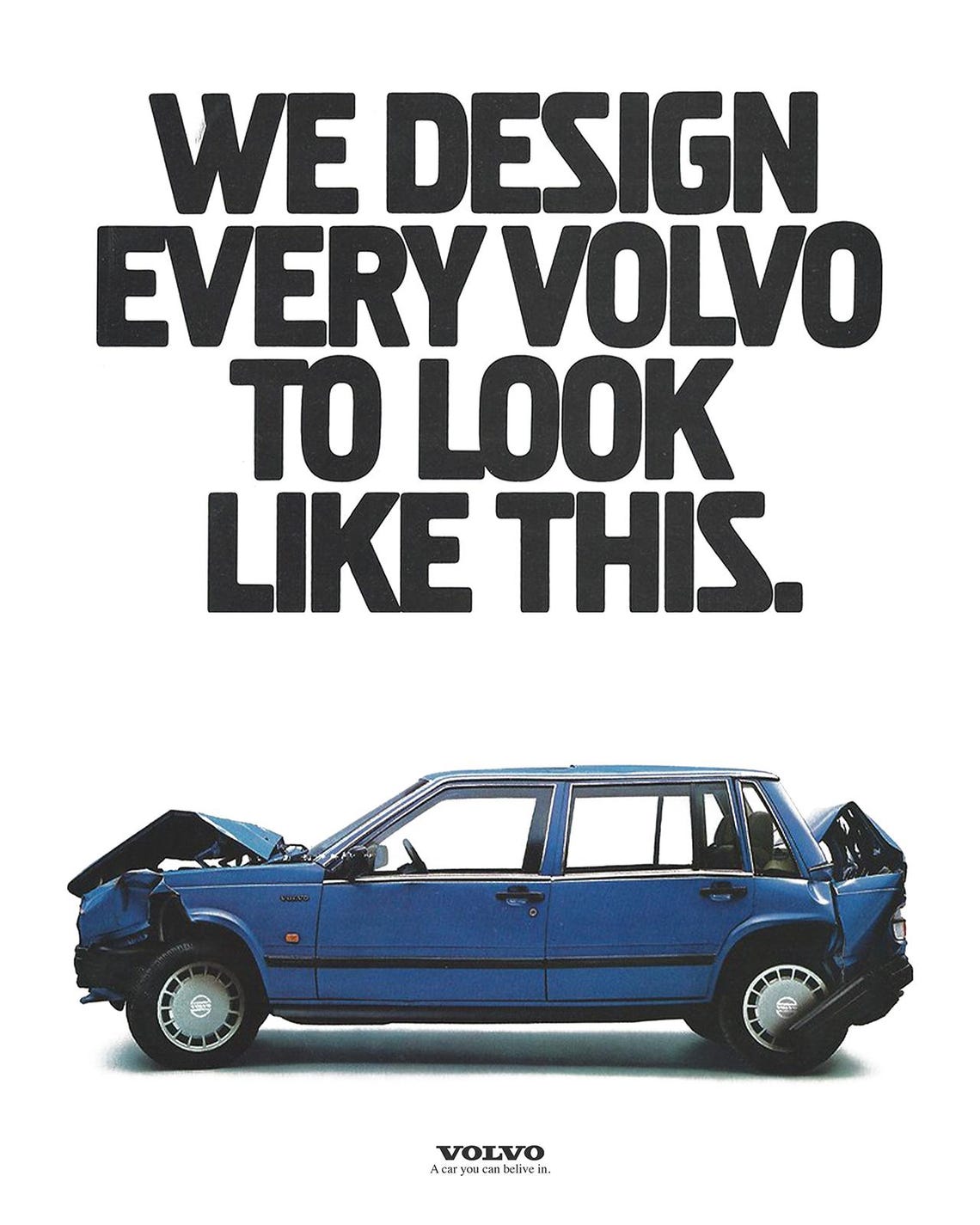 Retro Volvo Poster – "we Design Every Volvo to Look Like This ...