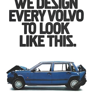 Retro Volvo Poster – "we Design Every Volvo to Look Like This ...
