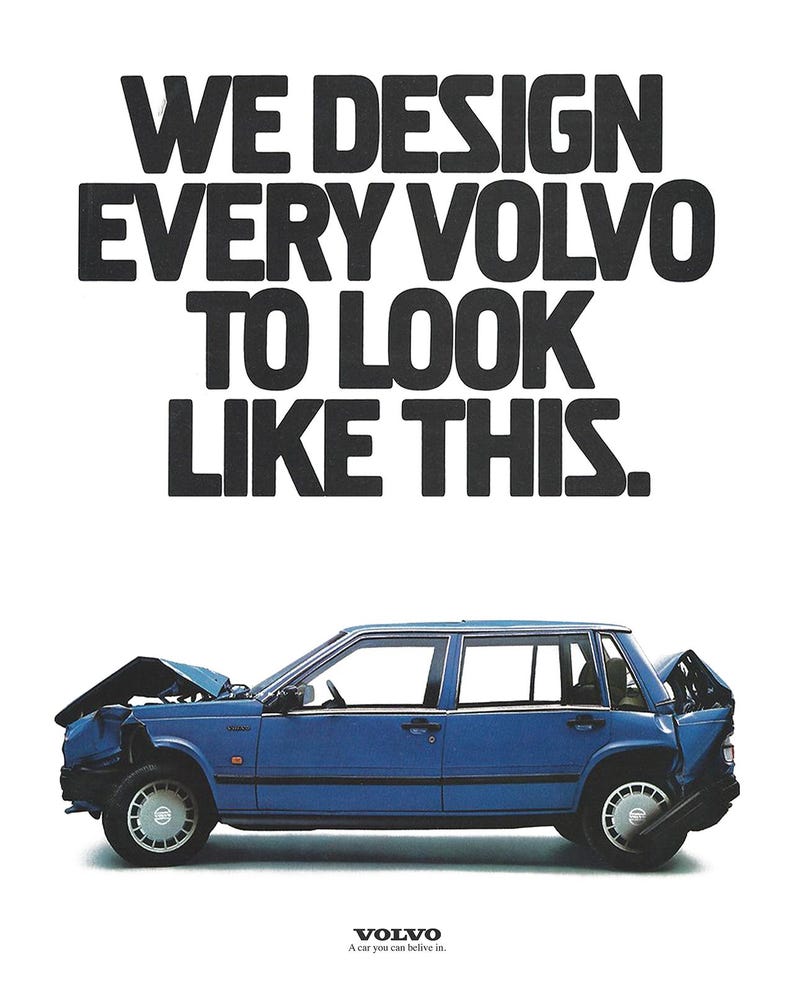 Retro Volvo Poster – "we Design Every Volvo to Look Like This ...