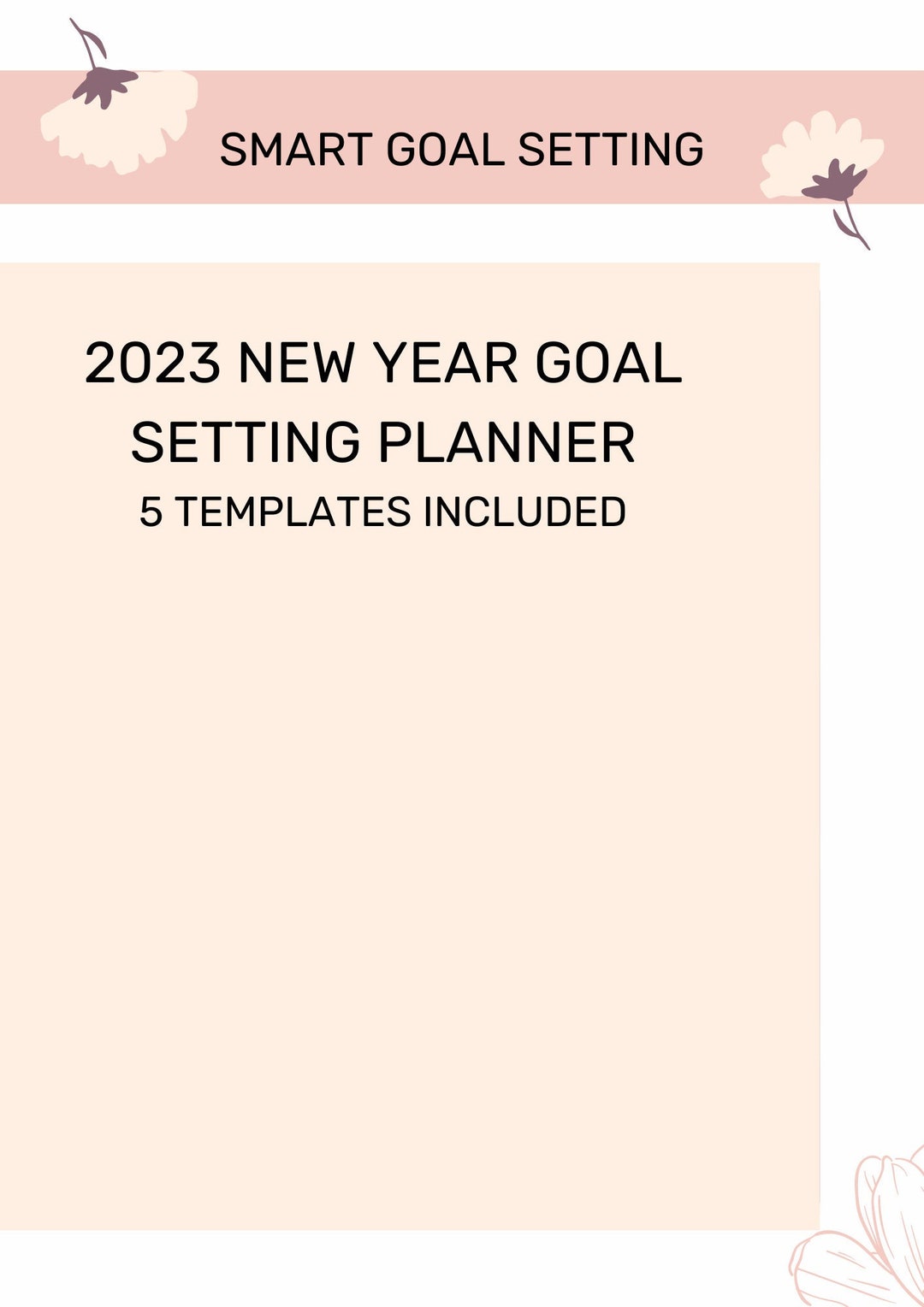Digital 2023 New Year Goal Setting Planner - Etsy