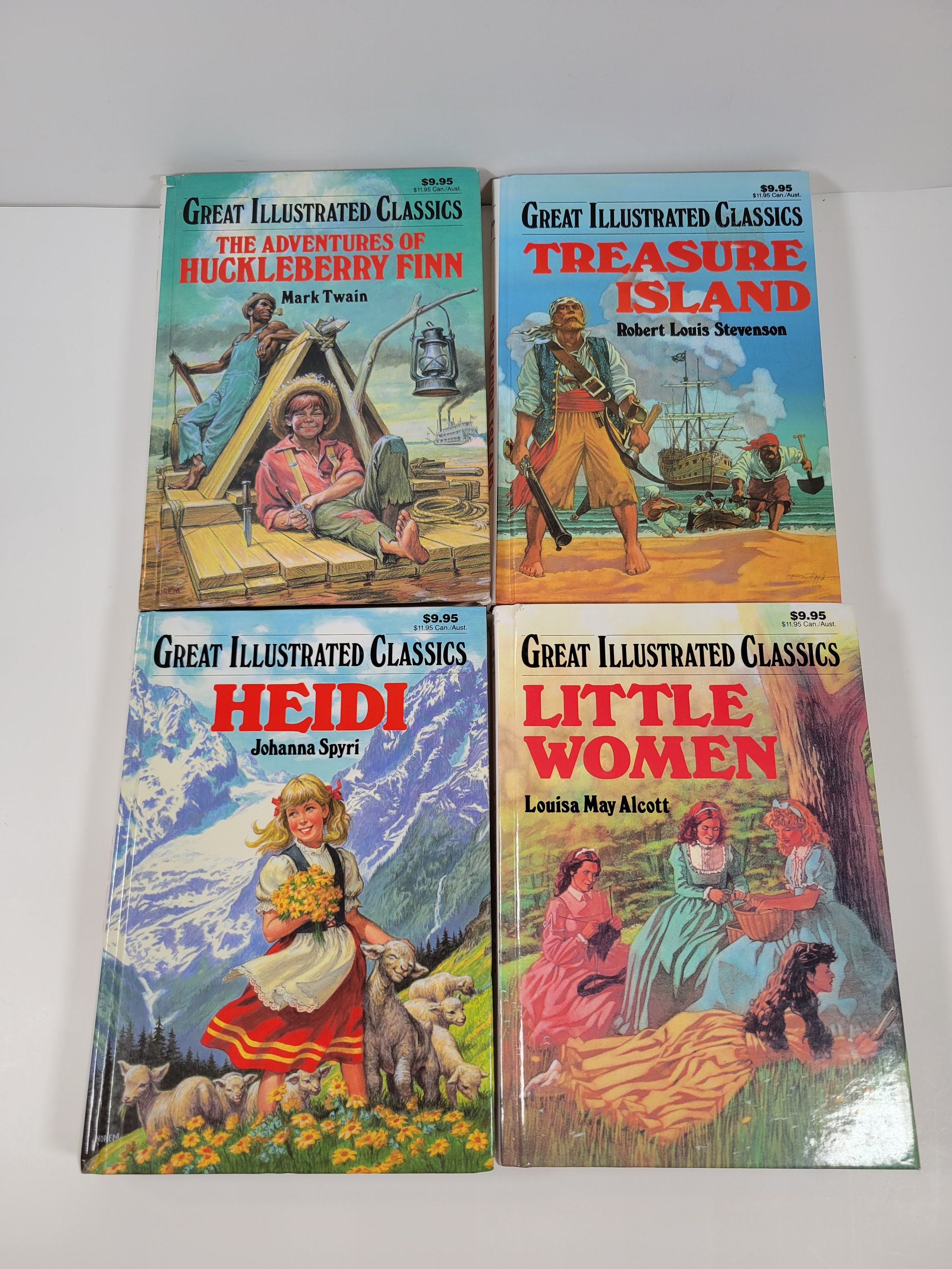 Books Vintage CHILDRENS Books ILLUSTRATED CLASSICS Child Books Gift for ...