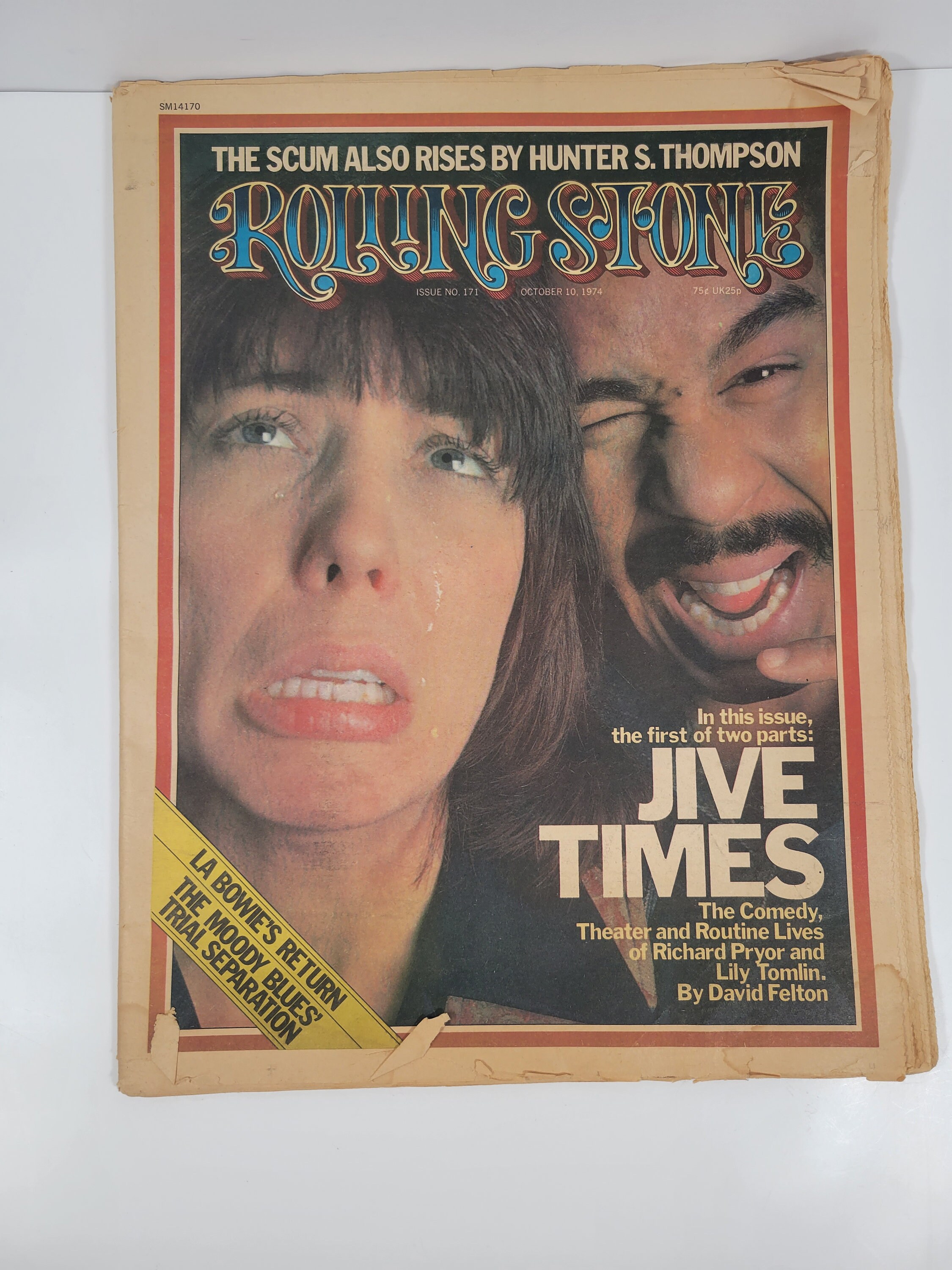 Vintage Rolling Stone Magazines X2 1974 Music Gift for Him Rock and Roll Gifts 70s Books Music ...