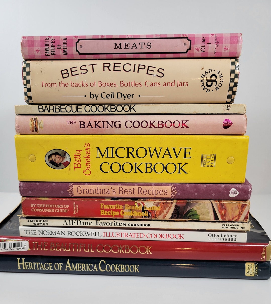 Vintage Cookbooks American NOSTALGIA COOK BOOKS Gifts for Cook 60s 70s ...