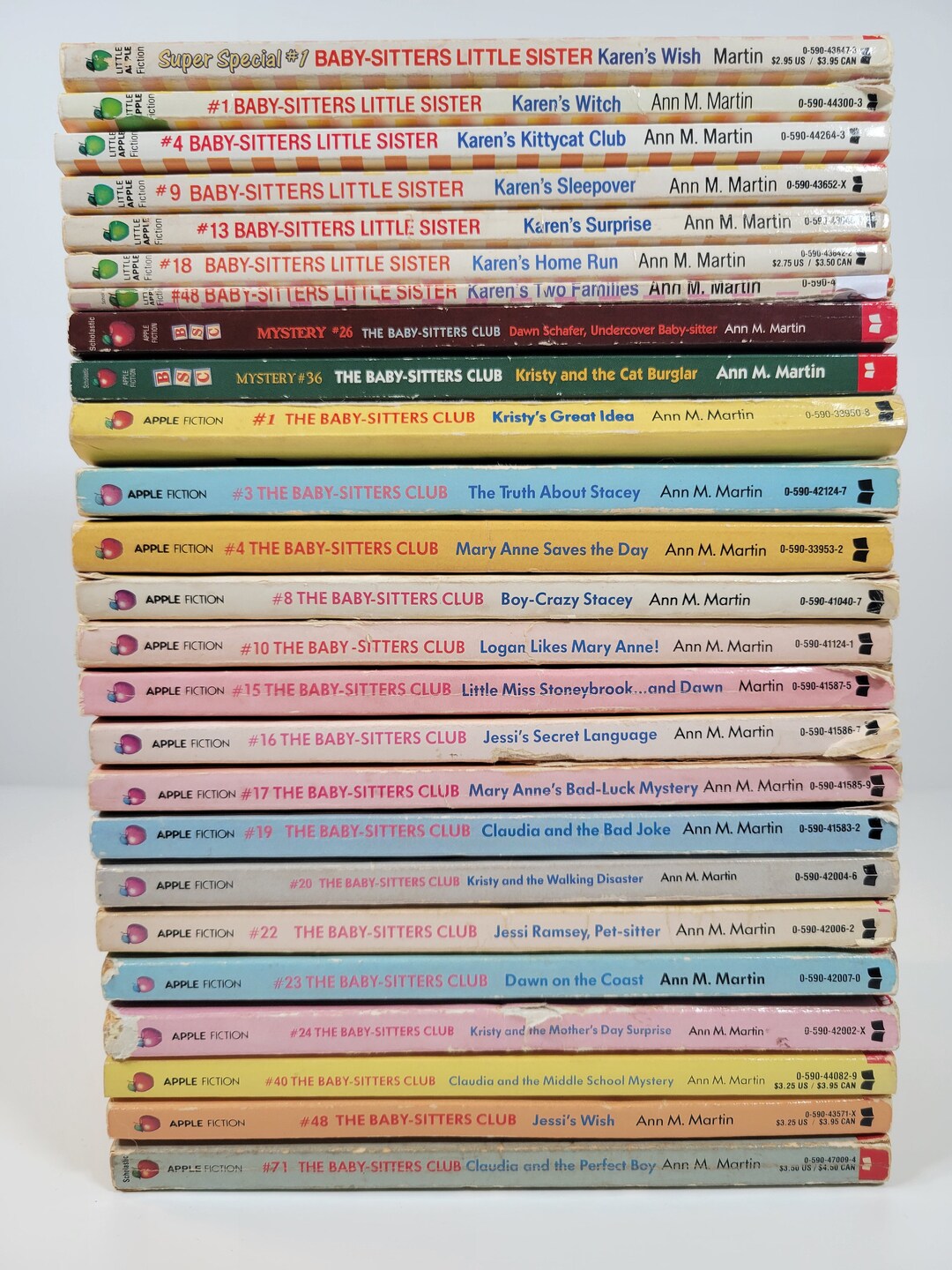 Vintage 80s 90s BOOKS Gift for Her Baby-sitters Club 25 Book Gift ...