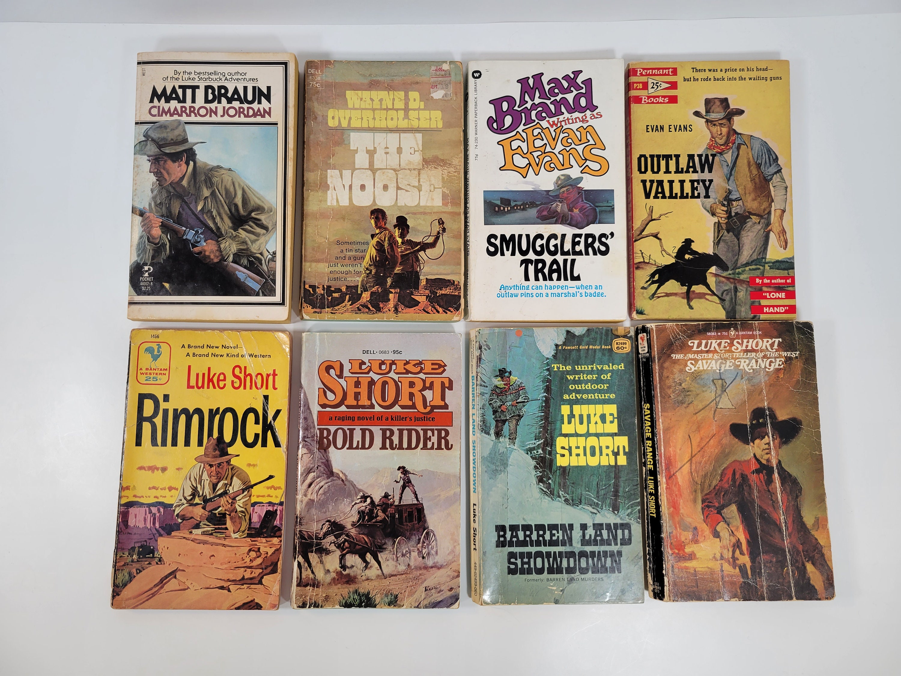 BOOKS Vintage WESTERN Fiction COWBOY Book Lover Wild West Fiction and ...