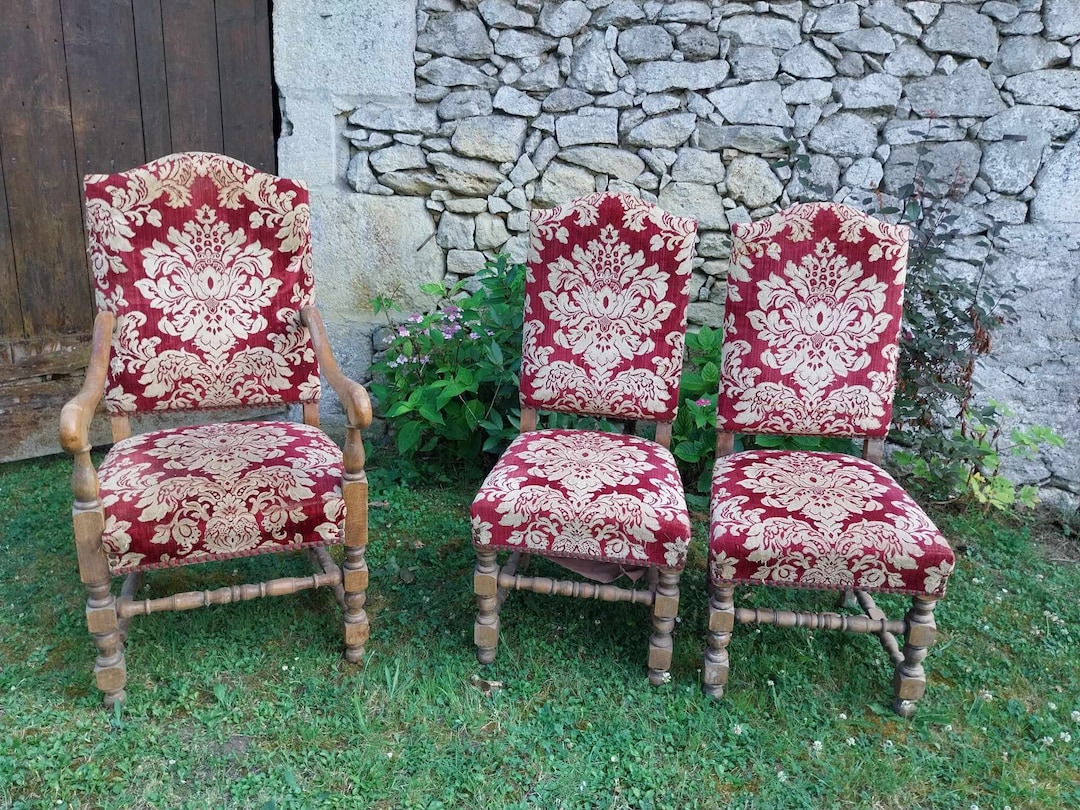 LOUIS XIV Armchair & 2 Chairs, ~ Absolutely Stunning, Extremely Rare ...