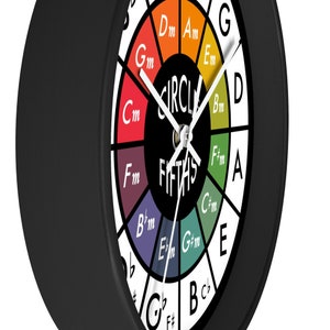 CIRCLE OF FIFTHS Wall Clock - Etsy