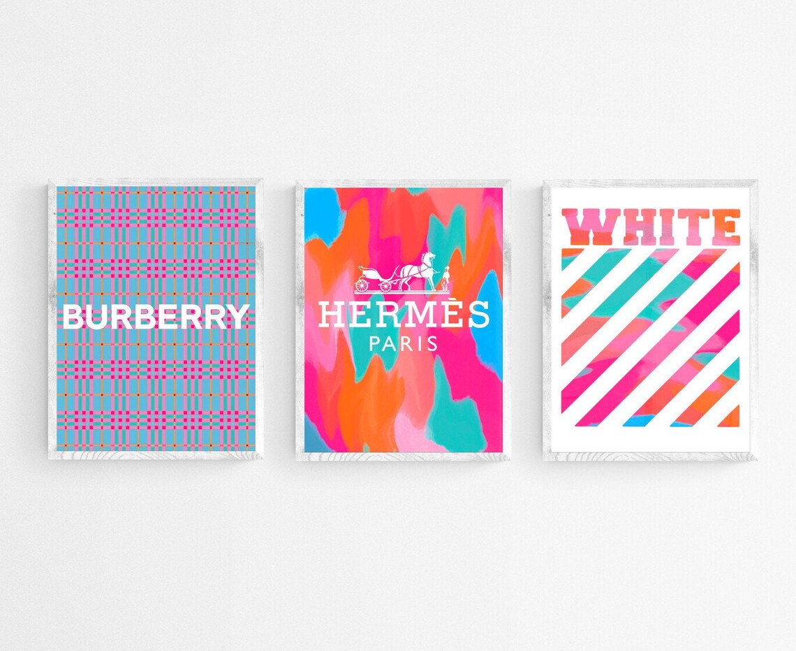 SET OF 3 Trendy Designer Brand Downloadable Prints / Printable Download ...