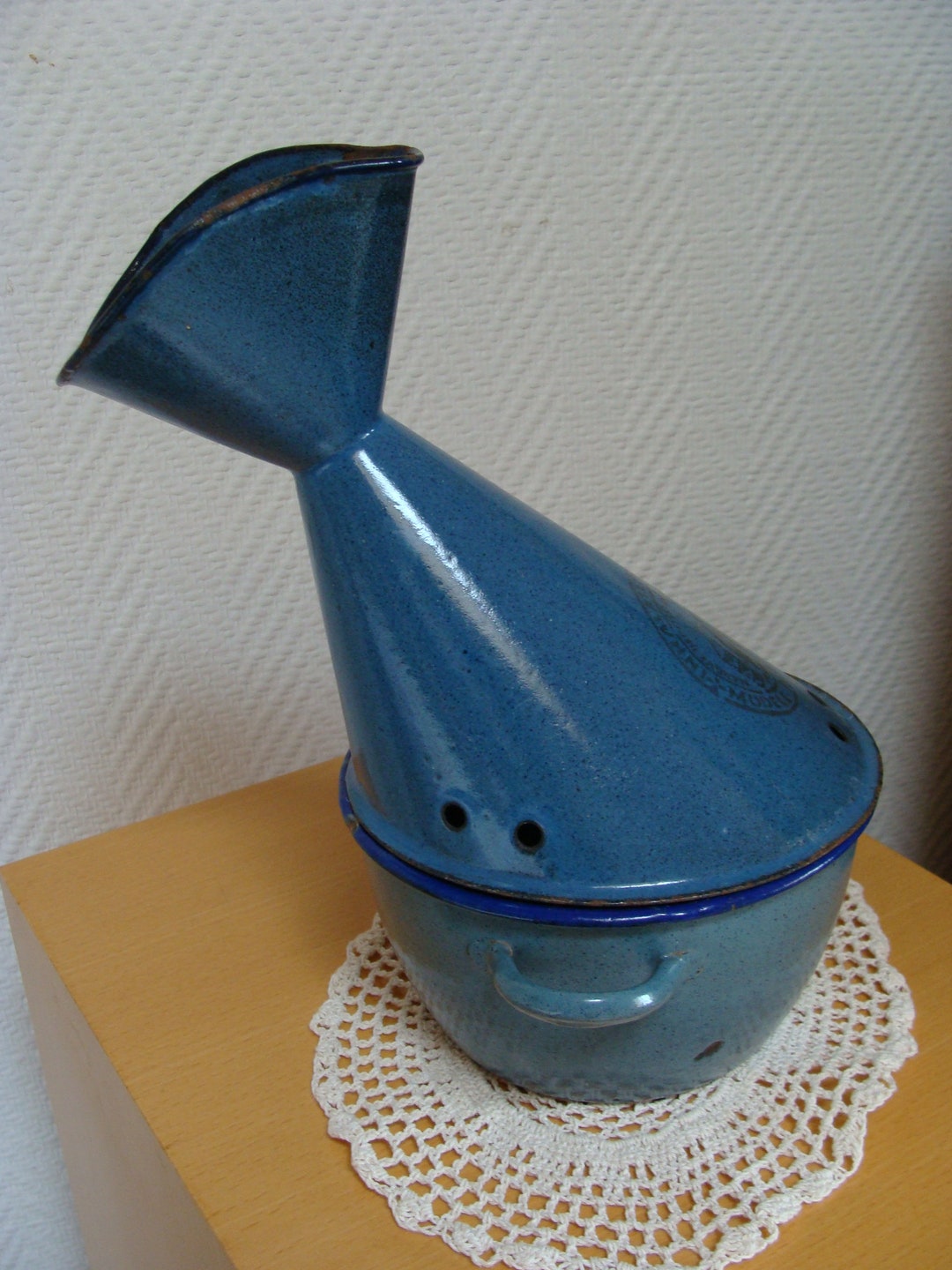 Vintage Enameled Sheet Metal Inhaler - Etsy