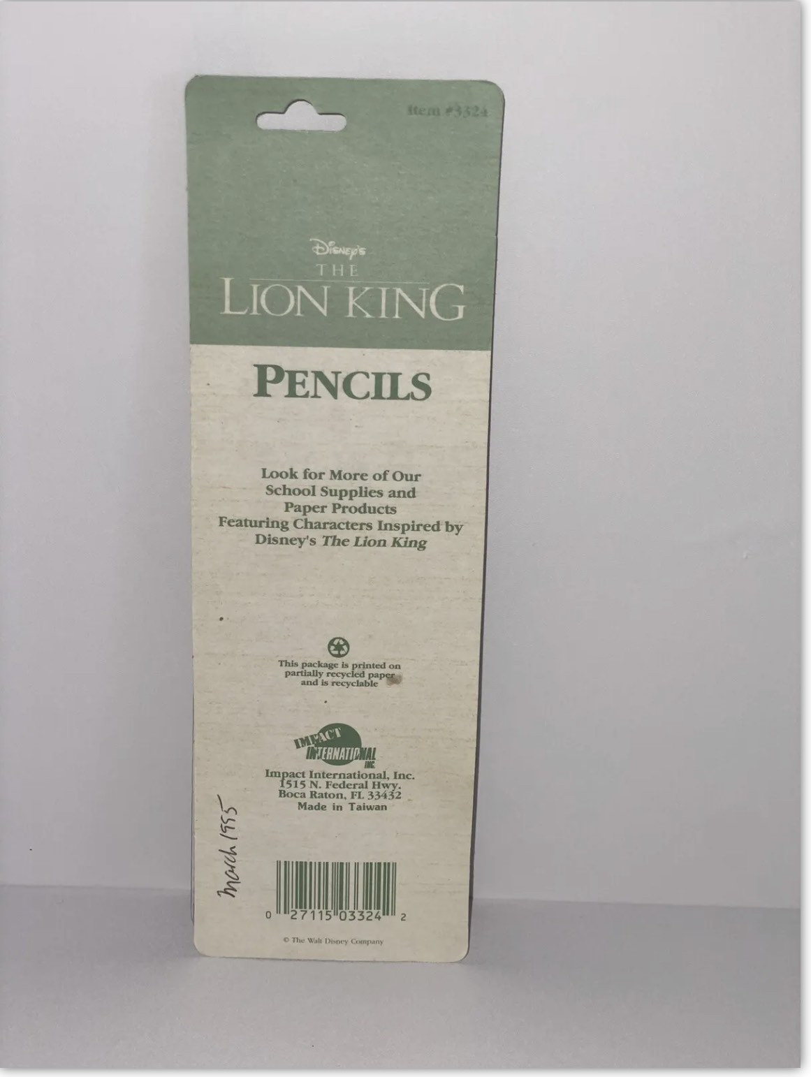 Vintage 1995 the Lion King Simba Wood Pencils Pack of 3 - Etsy