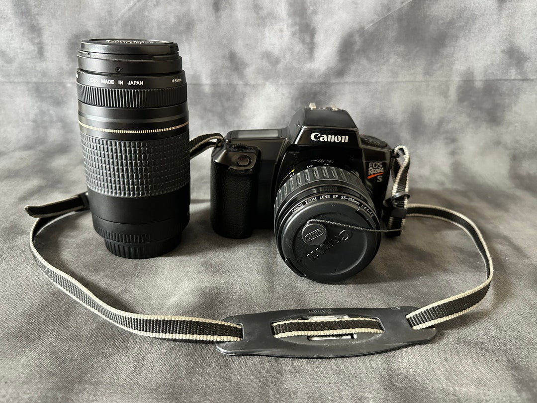 Canon EOS Rebel S Film Camera 2 Lenses, 35-105mm and Zoom Ultrasonic 75 ...