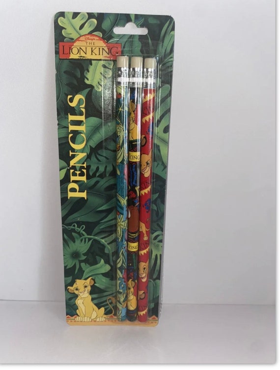 Vintage 1995 the Lion King Simba Wood Pencils Pack of 3 - Etsy