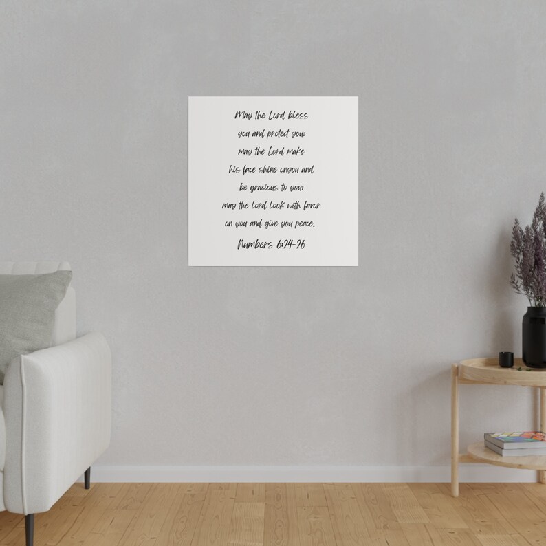 The Lords Blessing | Numbers 6:24-26 | Gifts for Christians ...