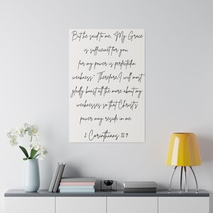 My Grace is Sufficient for You, for My Power is Perfected in Weakness ...