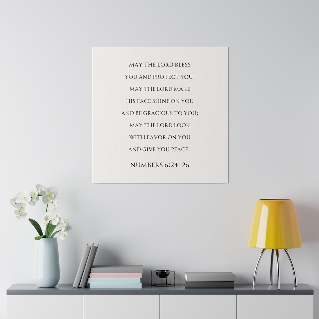 The Lords Blessing | Numbers 6:24-26 | Gifts for Christians ...