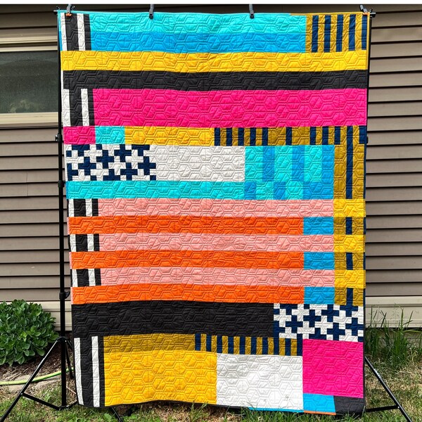 Kapow Modern Quilt Pattern - Etsy Canada