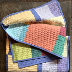 Modern Throw Quilt Pattern: Fat Quarter Friendly (PDF Pattern) - Etsy