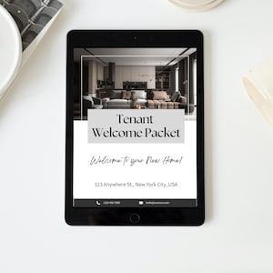 Real Estate Tenant Welcome Package, Tenant Welcome Packet, Tenant ...