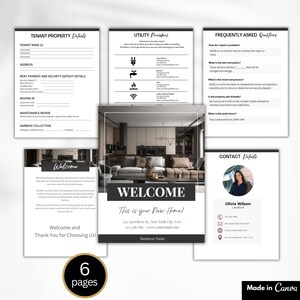 Real Estate Tenant Welcome Package, Tenant Welcome Packet, Tenant ...